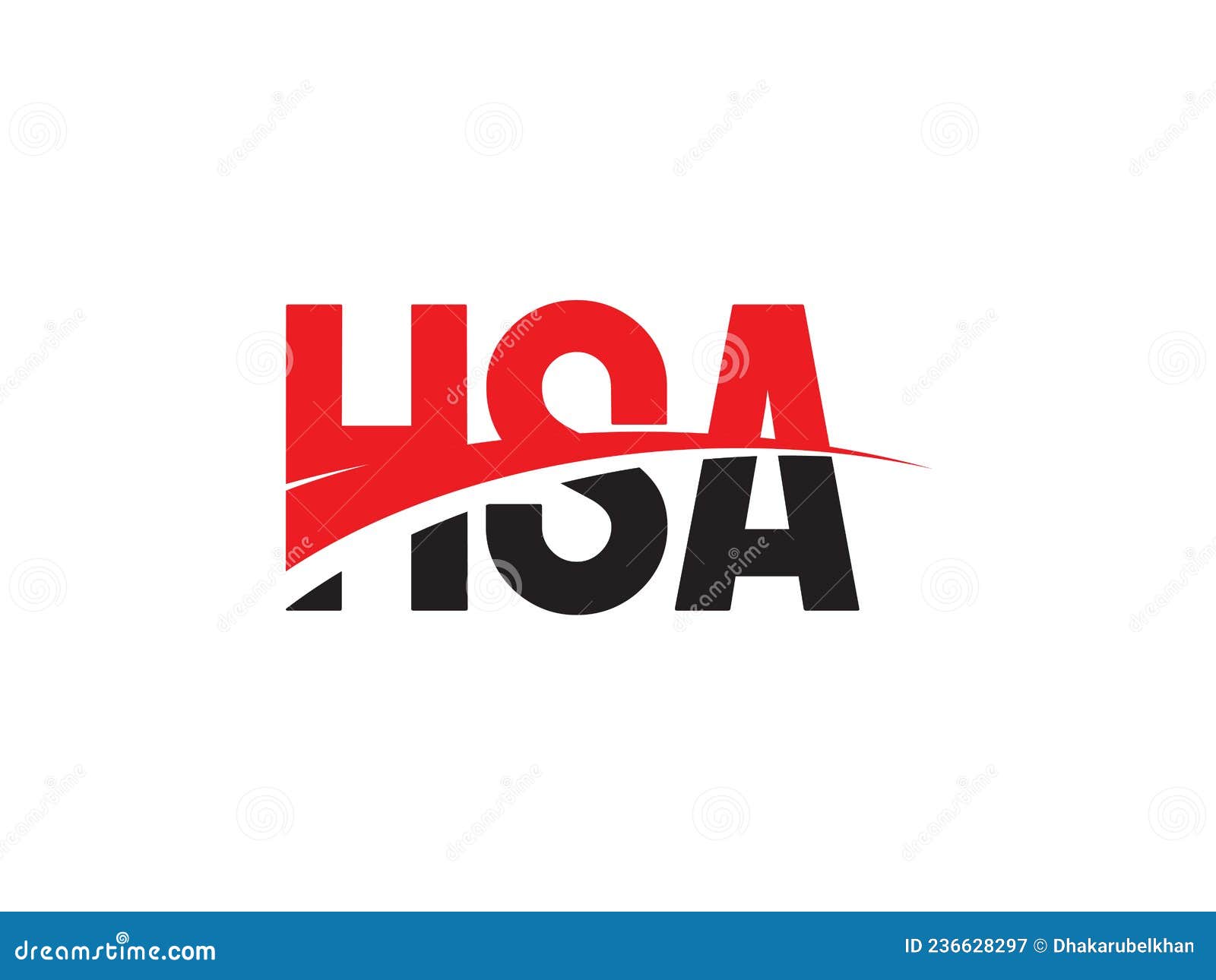 HSA Letter Initial Logo Design Vector Illustration Stock Vector ...