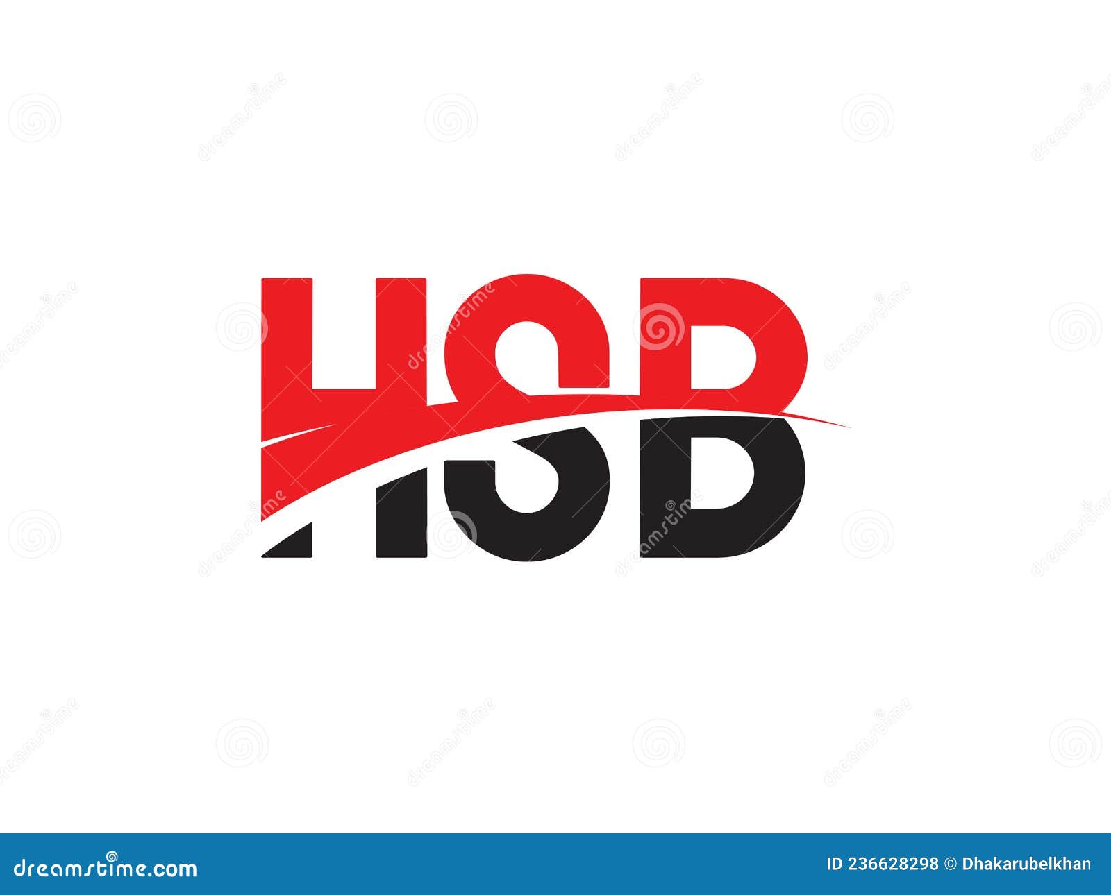 HSB Letter Initial Logo Design Vector Illustration Stock Vector ...