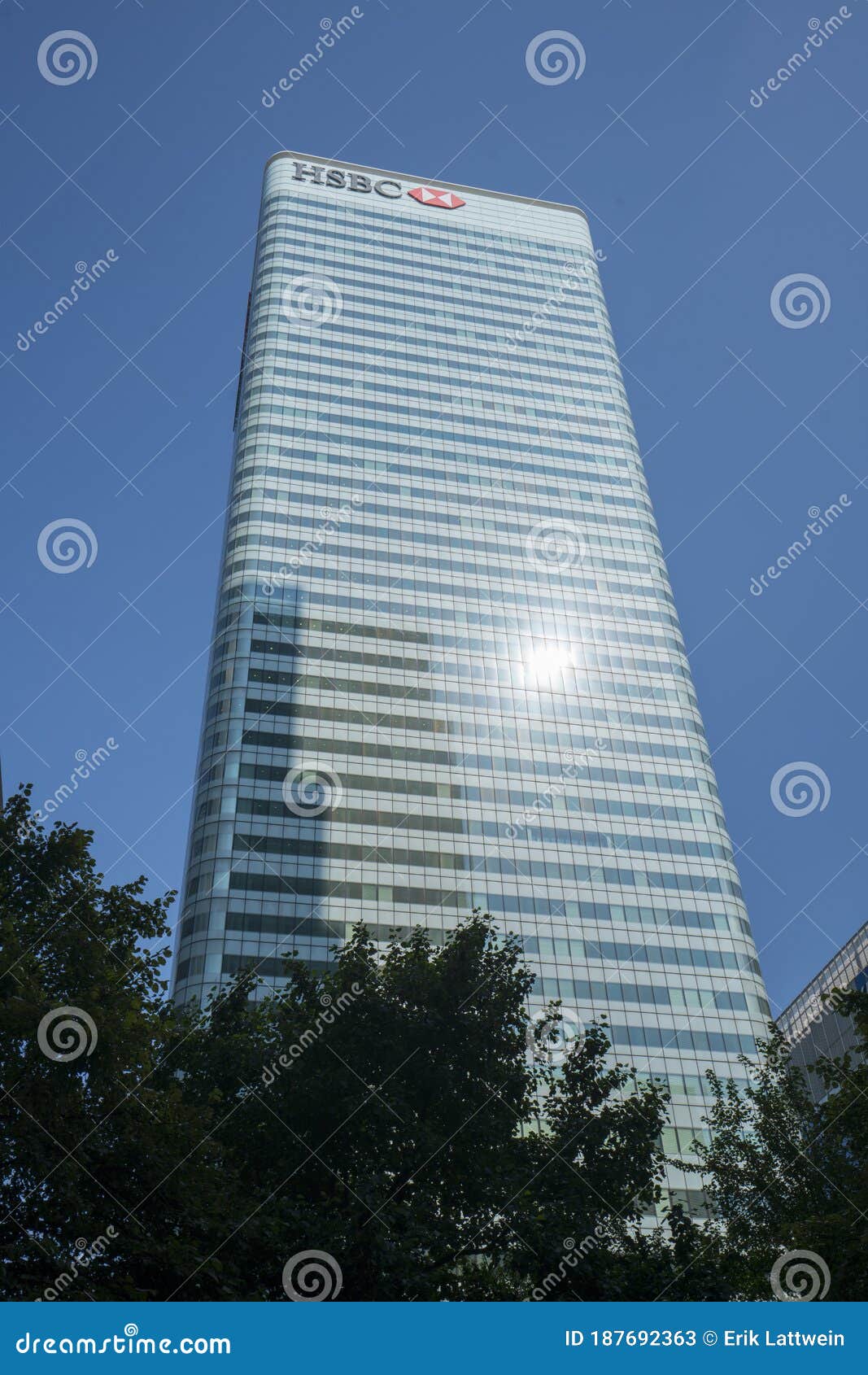 HSBC Building at Canary Wharf District London - LONDON, ENGLAND ...
