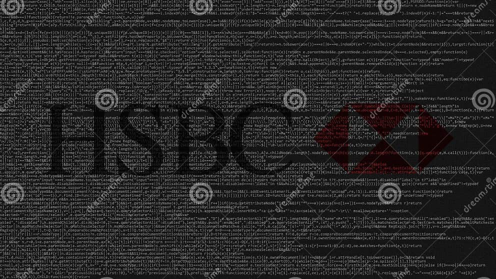 HSBC Logo Made of Source Code on Computer Screen. Editorial 3D Rendering Editorial Stock Image ...
