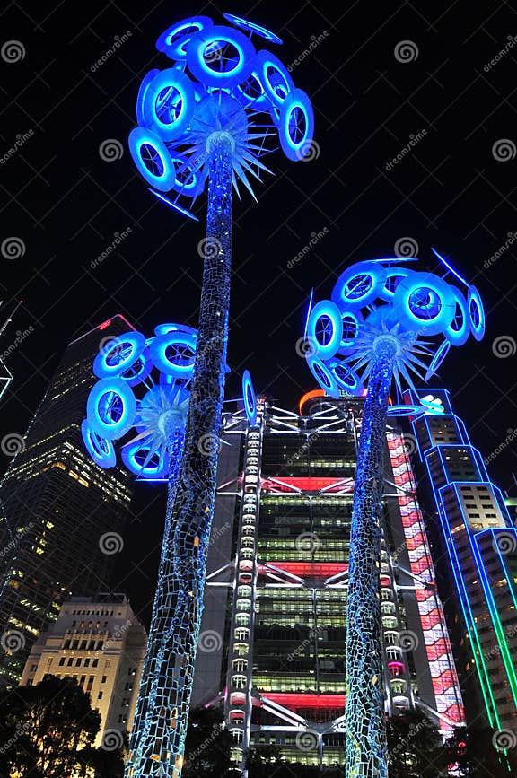 HSBC Neon light editorial photo. Image of kong, hong - 36258051