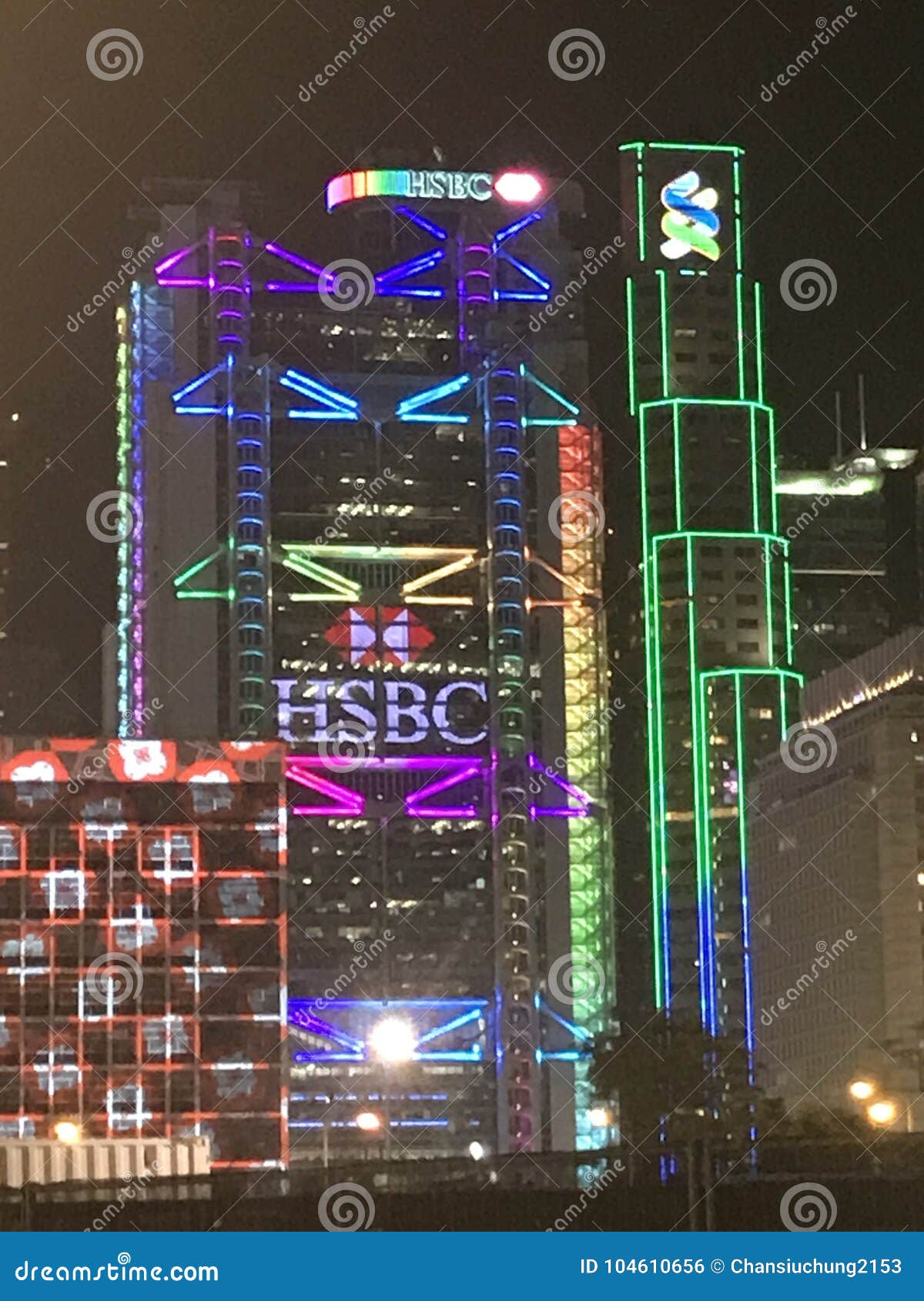 HSBC and Standard Chartered Headquarters Editorial Photo - Image of ...