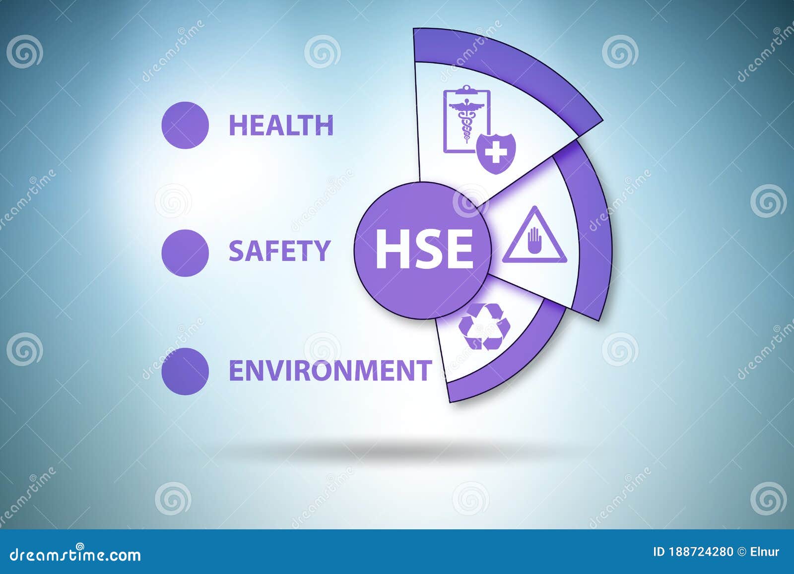 HSE Concept for Health Safety Environment Stock Illustration ...