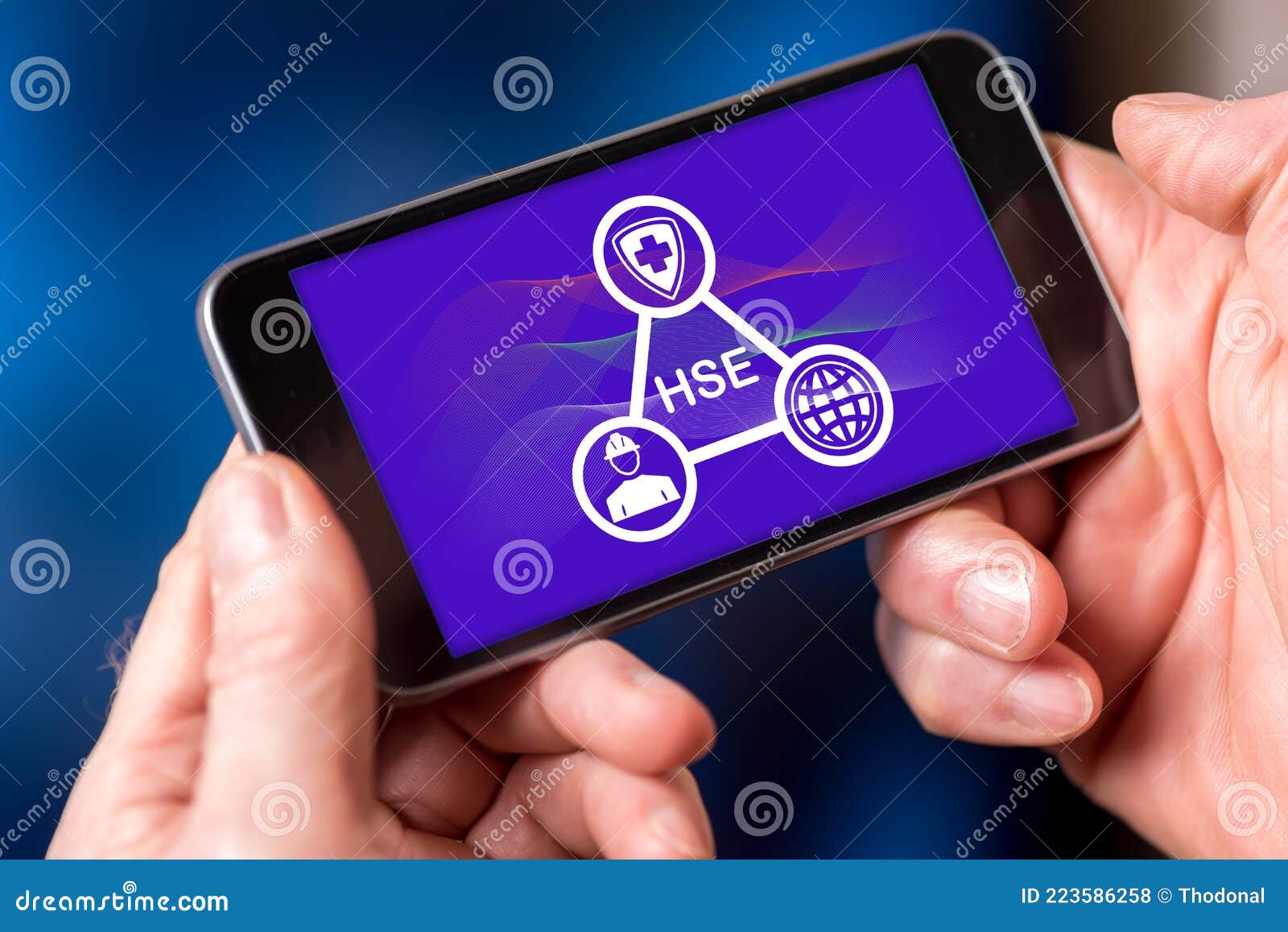 Hse Concept on a Smartphone Stock Photo - Image of symbol ...