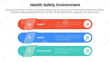Hse Framework Infographic 3 Point Stage Template with Long Round ...