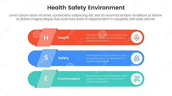 Hse Framework Infographic 3 Point Stage Template with Long Round ...