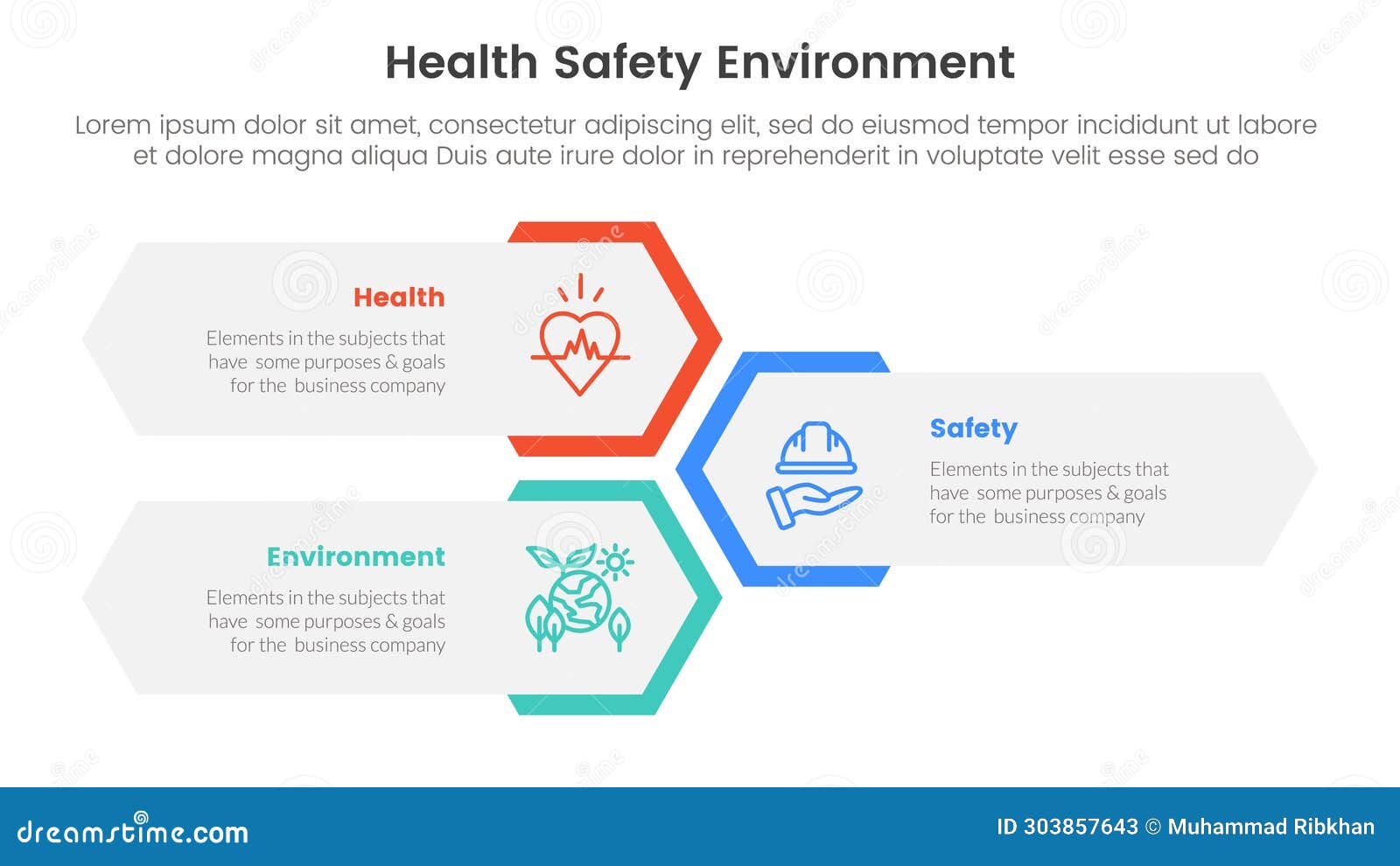 Hse Framework Infographic 3 Point Stage Template with Vertical ...