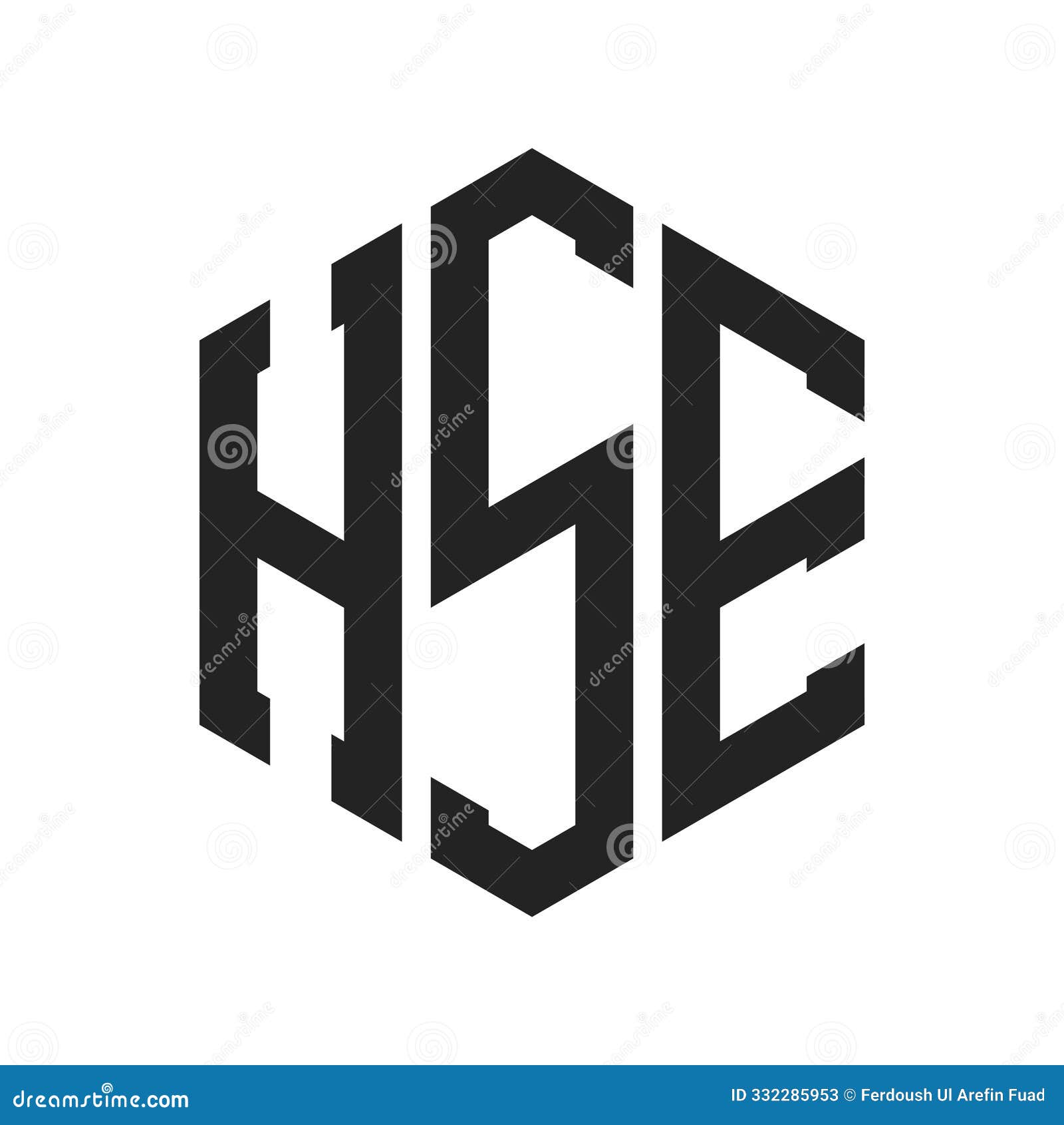 HSE Logo Design. Initial Letter HSE Monogram Logo Using Hexagon Shape ...