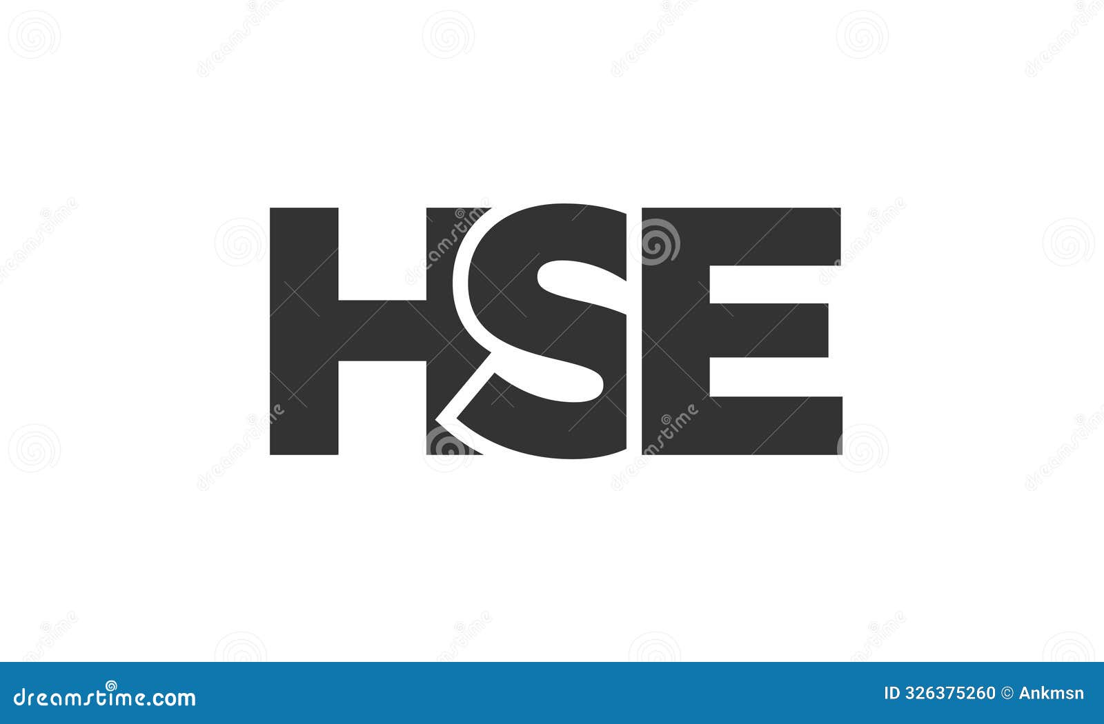 HSE Logo Design Template with Strong and Modern Bold Text. Initial ...