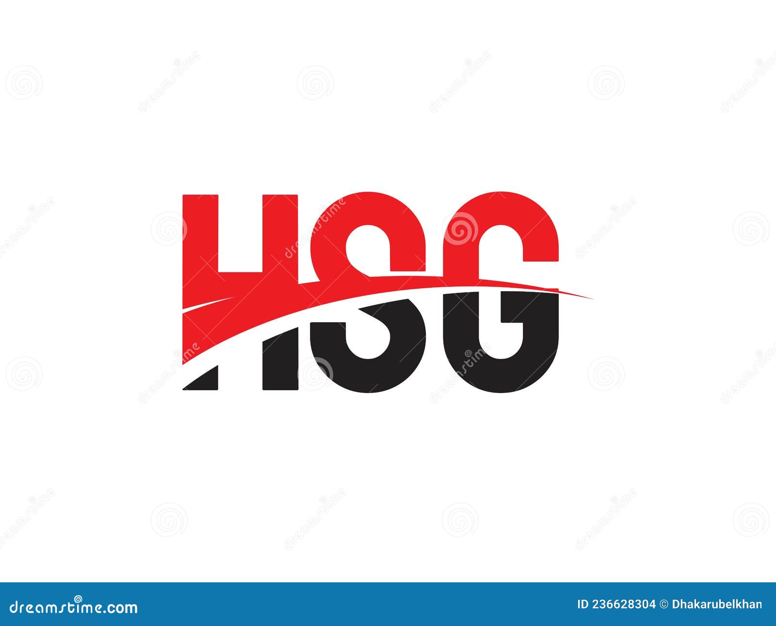 HSG Letter Initial Logo Design Vector Illustration Stock Vector ...