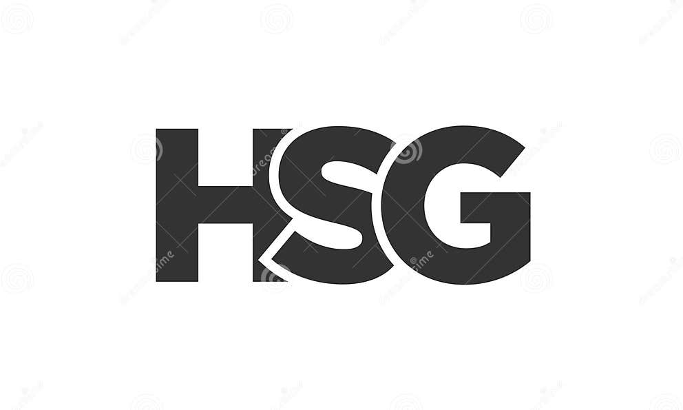 HSG Logo Design Template with Strong and Modern Bold Text. Initial ...