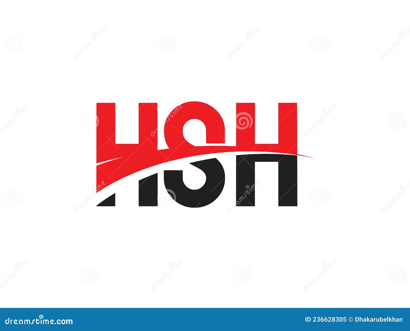 HSH Letter Initial Logo Design Vector Illustration Stock Vector ...