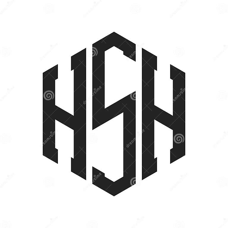 HSH Logo Design. Initial Letter HSH Monogram Logo Using Hexagon Shape ...