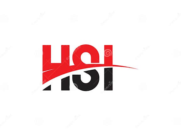 HSI Letter Initial Logo Design Vector Illustration Stock Vector ...