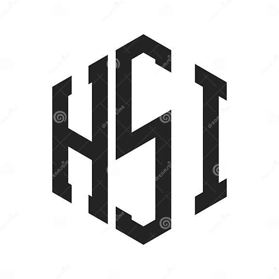 HSI Logo Design. Initial Letter HSI Monogram Logo Using Hexagon Shape ...