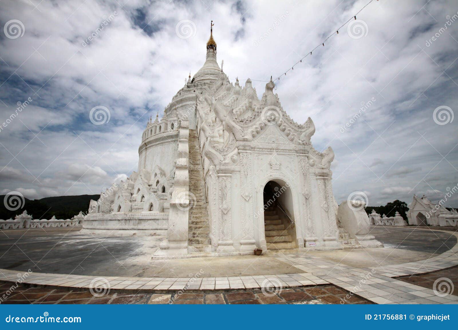 Hsinbyume Paya in Mingun; Myanmar Stock Image - Image of burma, kingdom ...