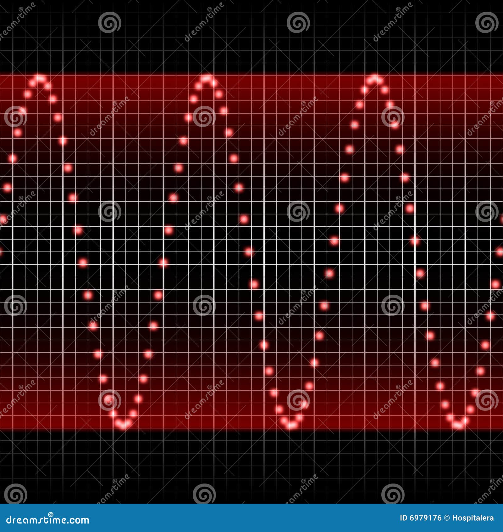Hsl red sound wave stock illustration. Illustration of flowing - 6979176