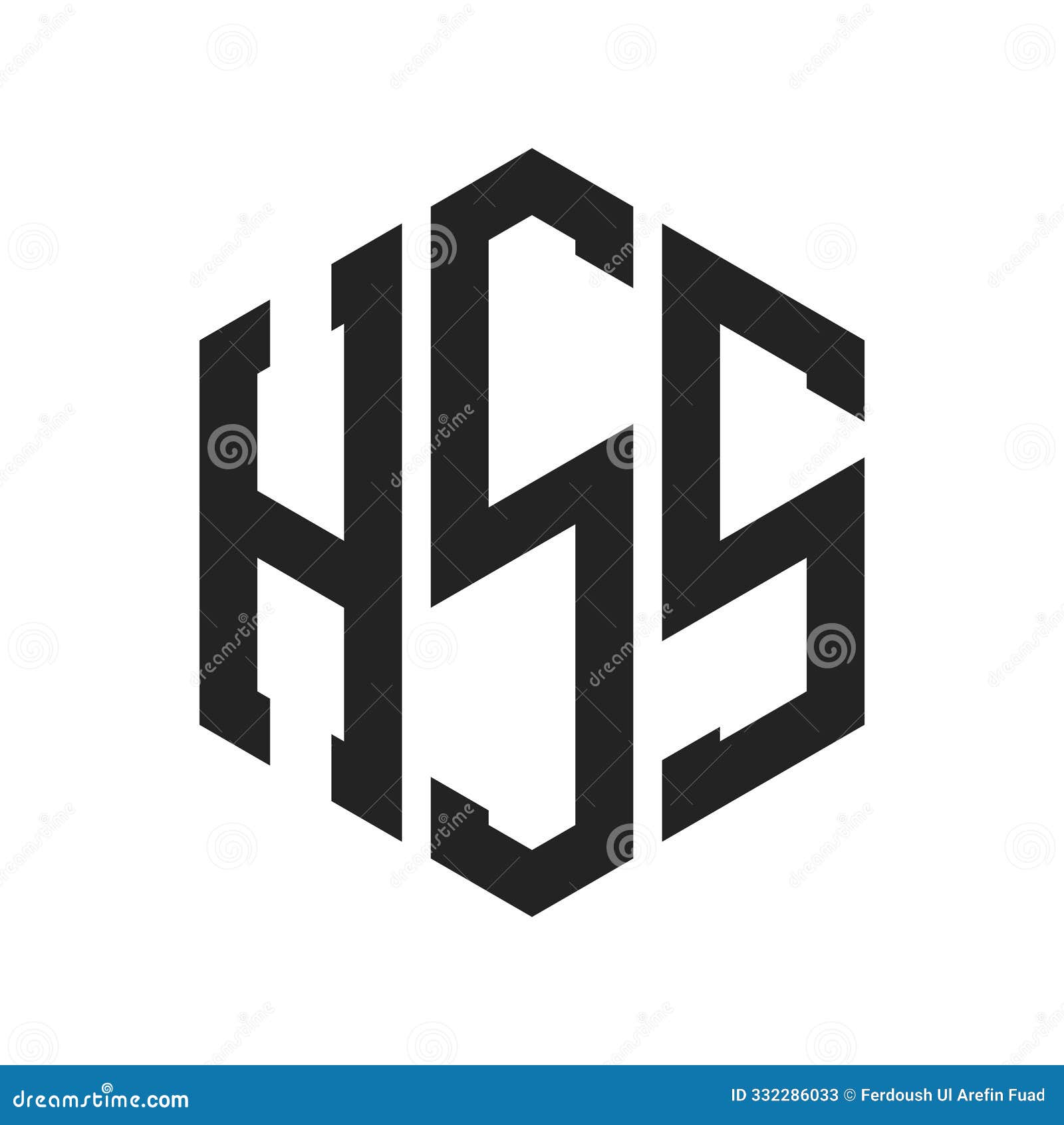 HSS Logo Design. Initial Letter HSS Monogram Logo Using Hexagon Shape ...
