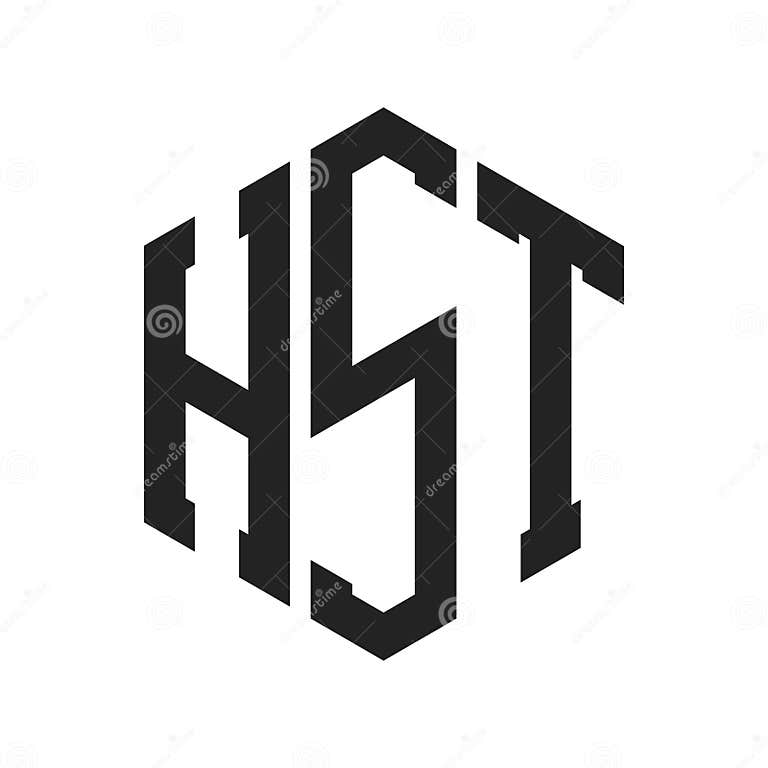 HST Logo Design. Initial Letter HST Monogram Logo Using Hexagon Shape ...