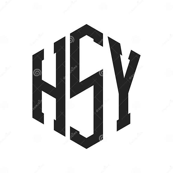 HSY Logo Design. Initial Letter HSY Monogram Logo Using Hexagon Shape ...