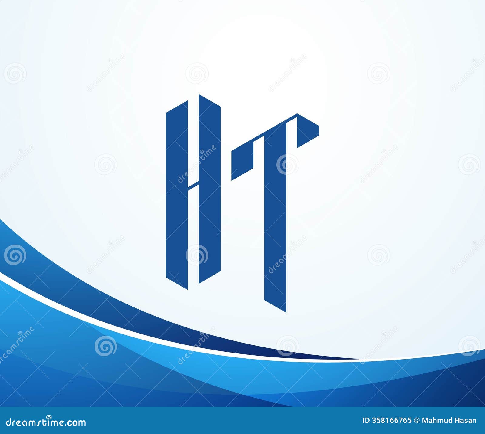 HT Alphabet Letter Logo Design Template Elements Stock Vector ...