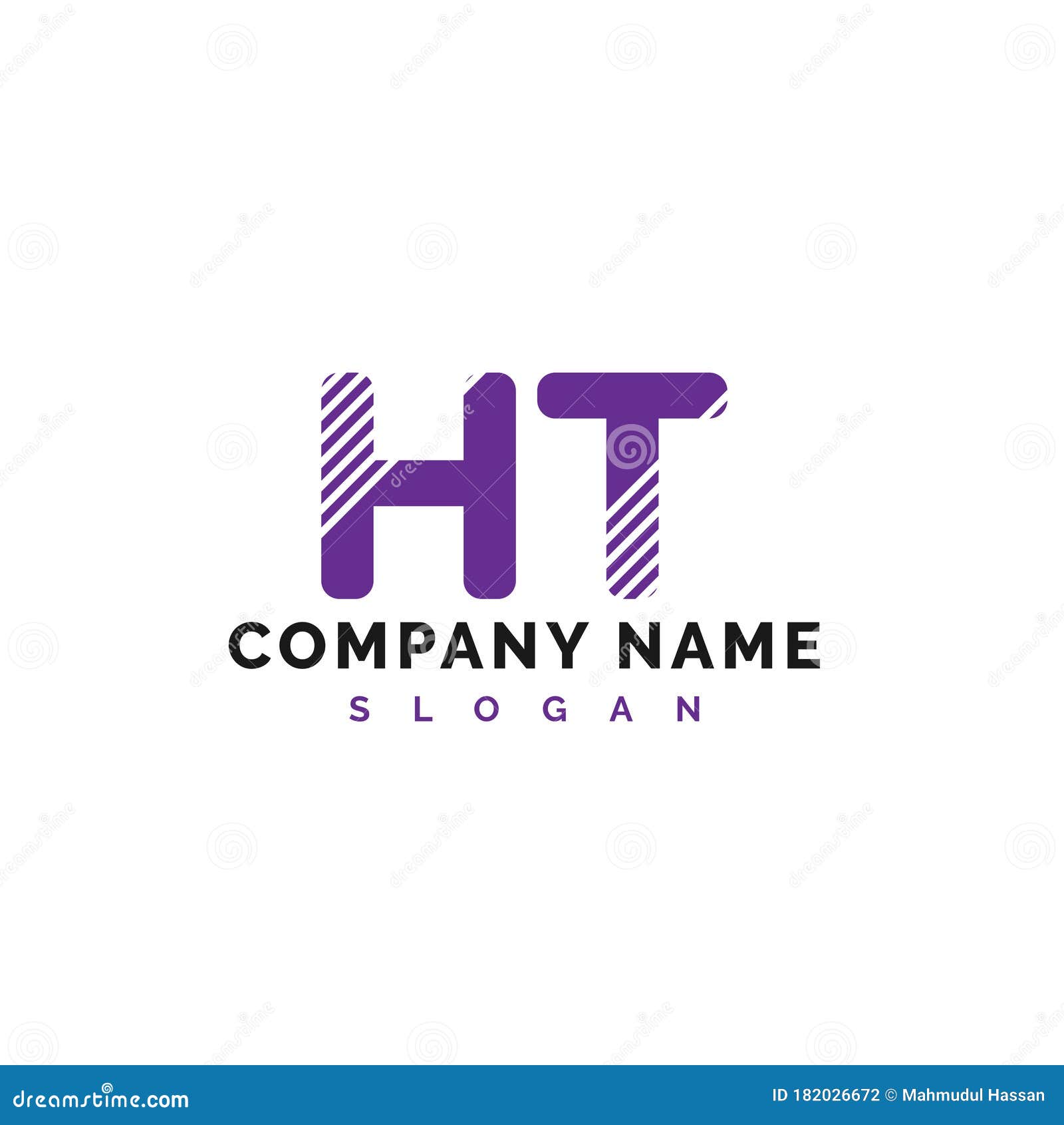HT Letter Logo Design. HT Letter Logo Vector Illustration - Vector ...