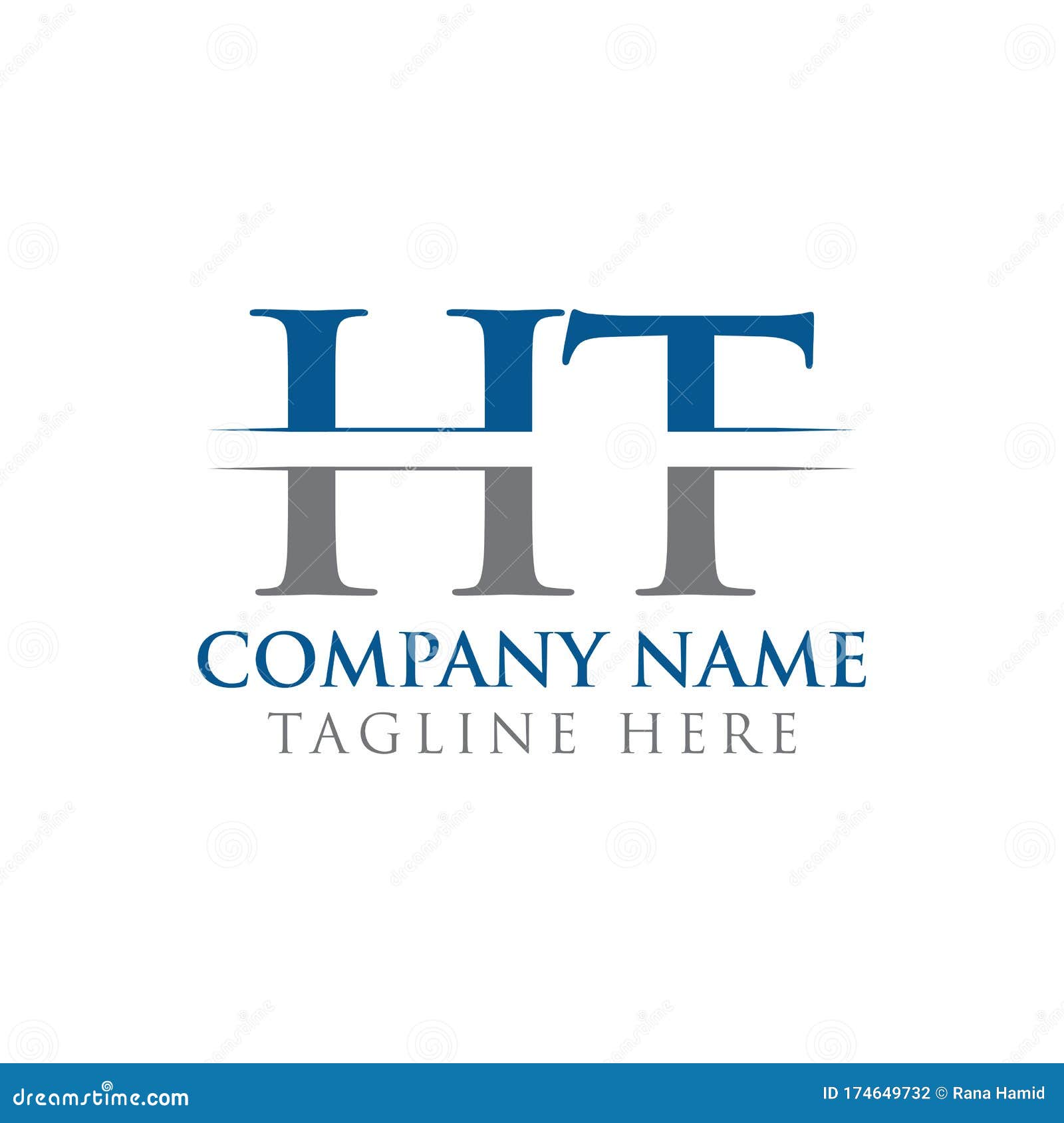 HT Letter Type Logo Design Vector Template. Abstract Letter HT Logo ...