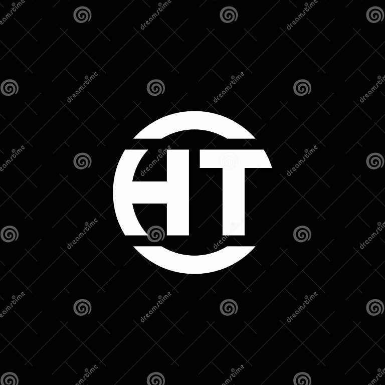 HT Logo Monogram Isolated on Circle Element Design Template Stock ...