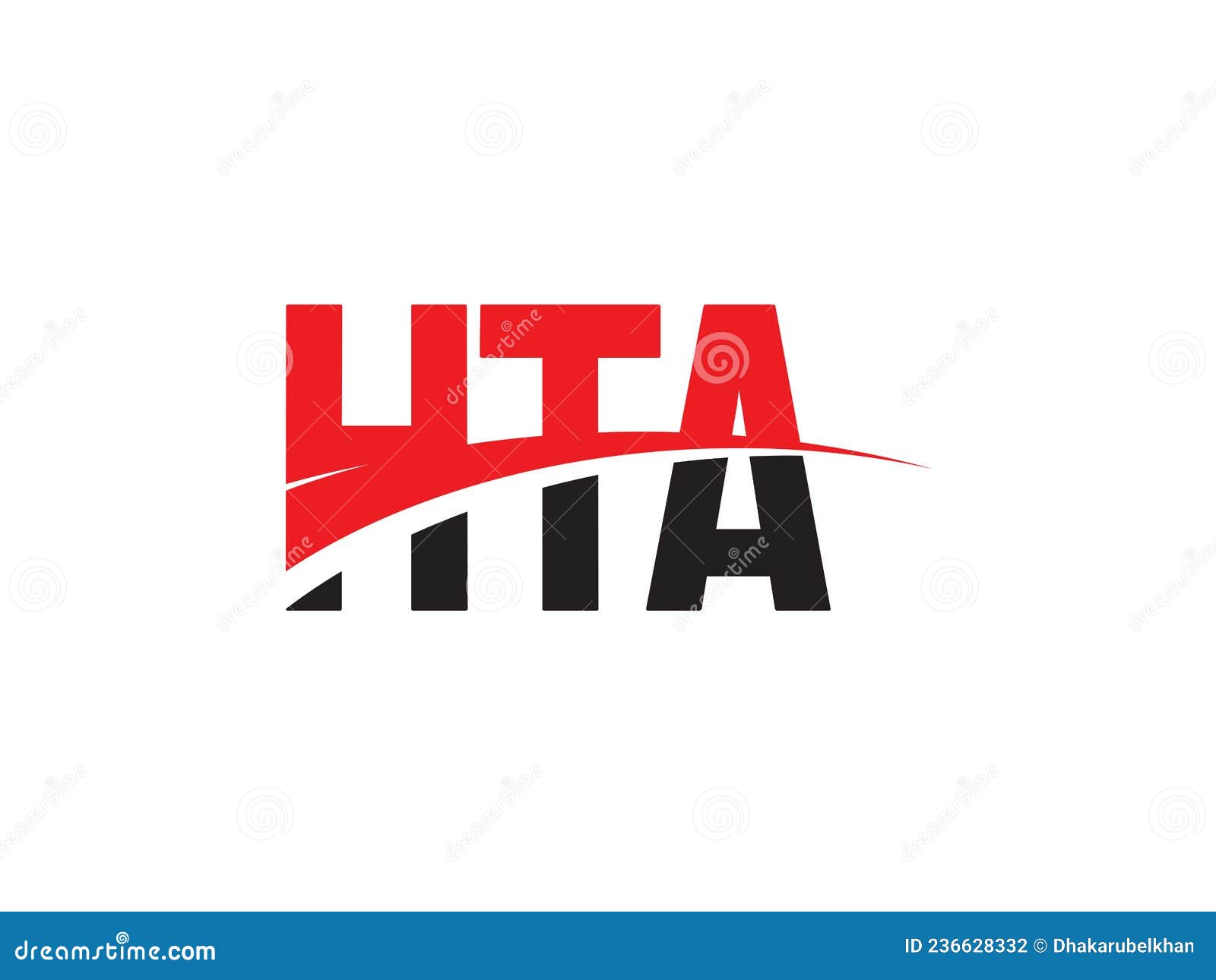 HTA Letter Initial Logo Design Vector Illustration Stock Vector ...