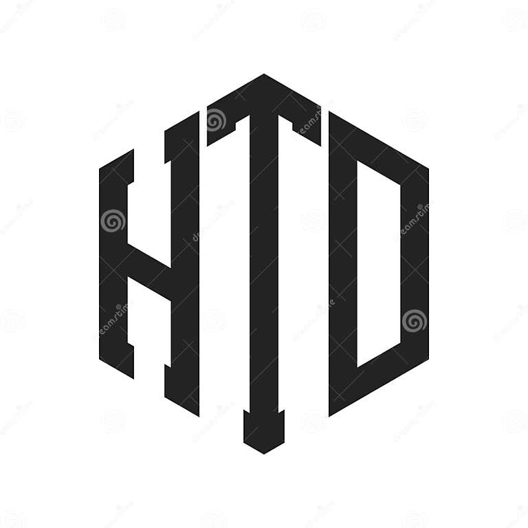 HTD Logo Design. Initial Letter HTD Monogram Logo Using Hexagon Shape ...