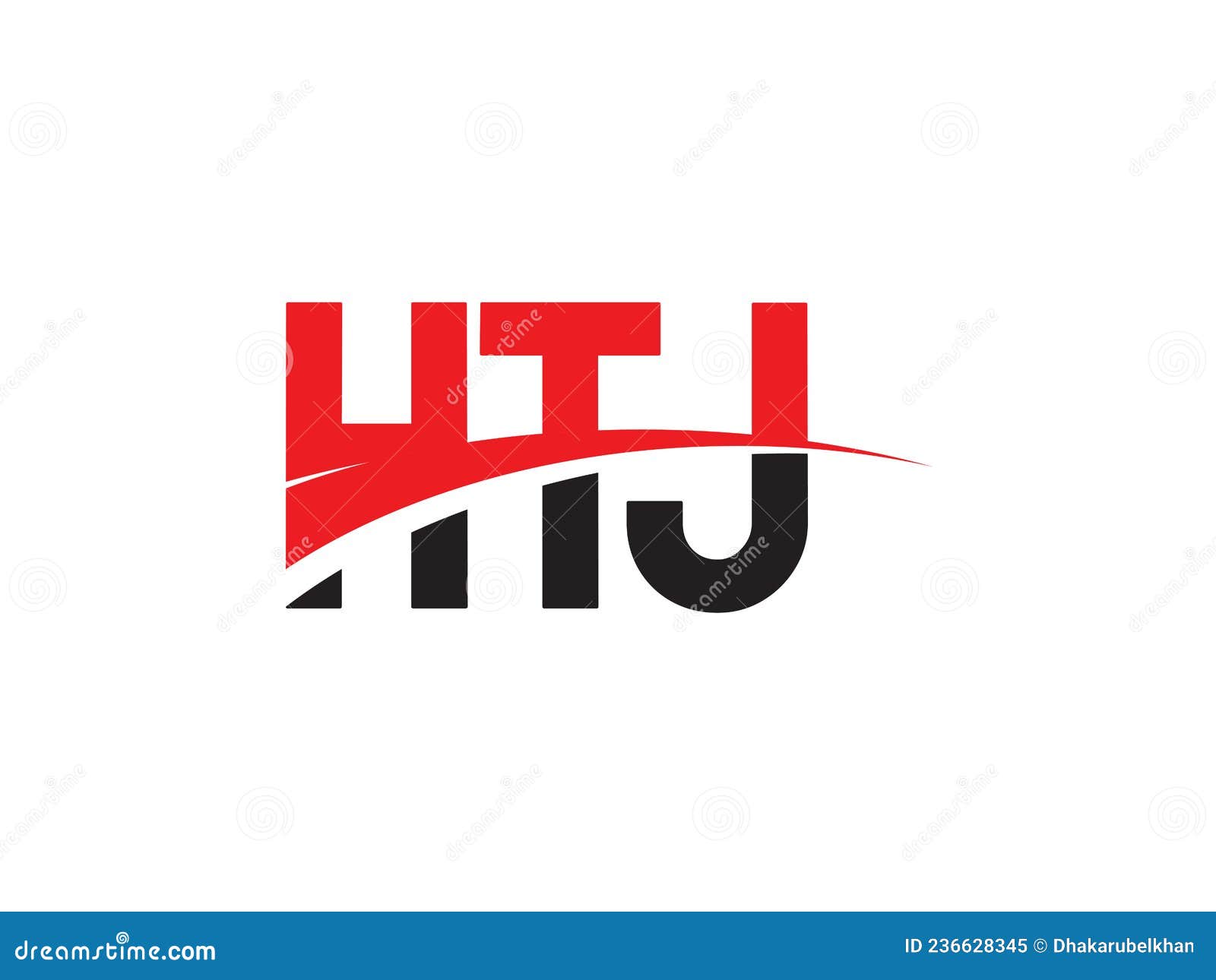 HTJ Letter Initial Logo Design Vector Illustration Stock Vector ...