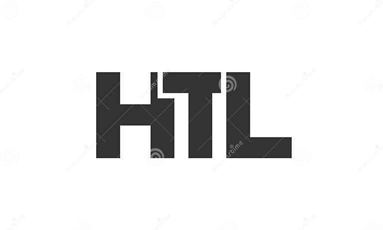 HTL Logo Design Template with Strong and Modern Bold Text. Initial ...