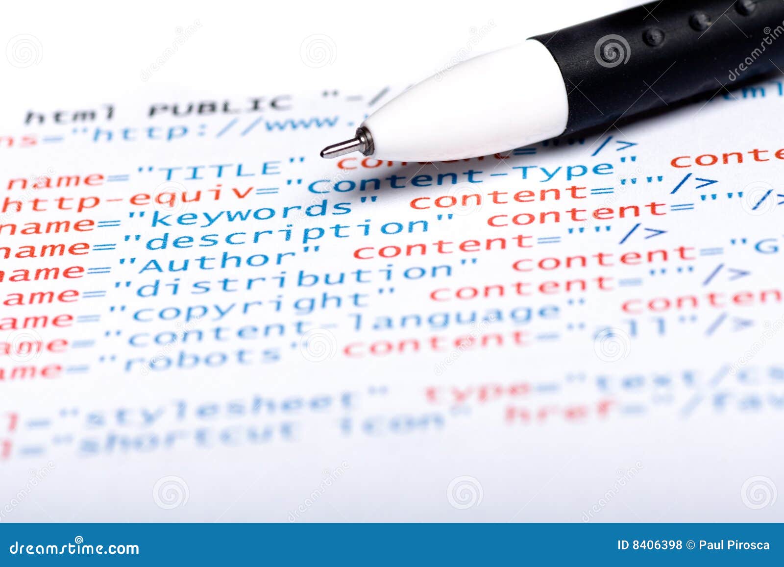 HTML Code stock photo. Image of code, blue, close, coding - 8406398