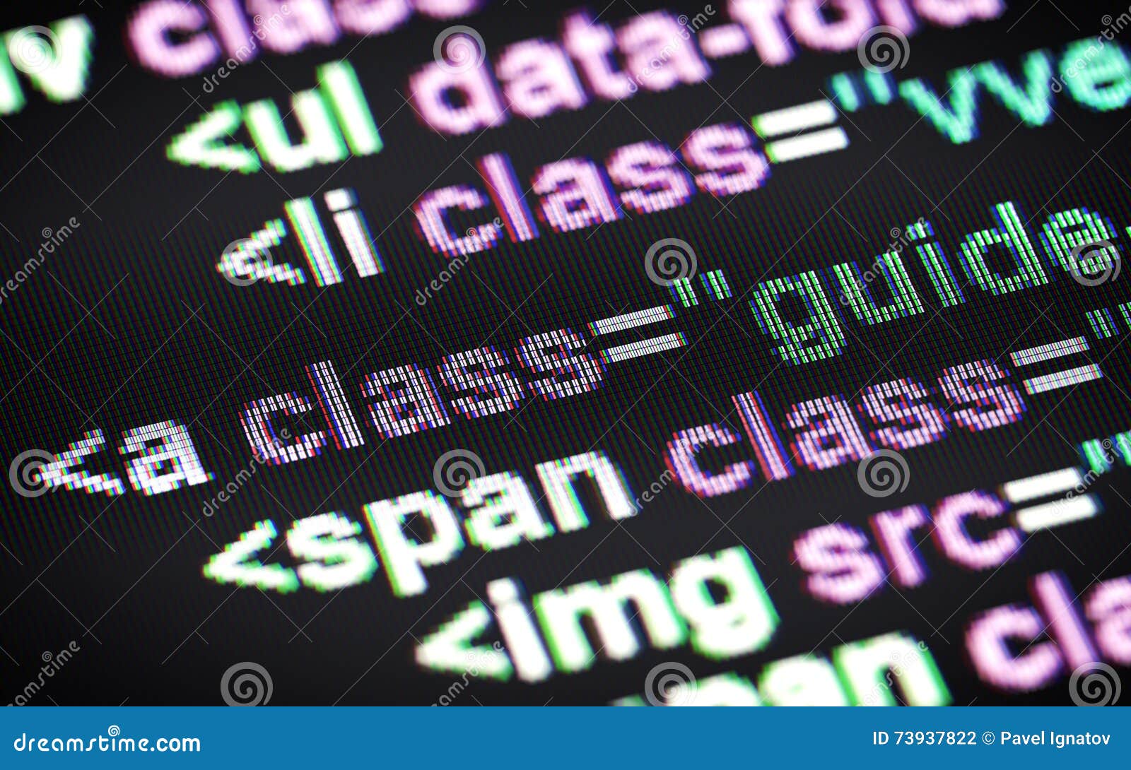 HTML code stock illustration. Illustration of internet - 73937822