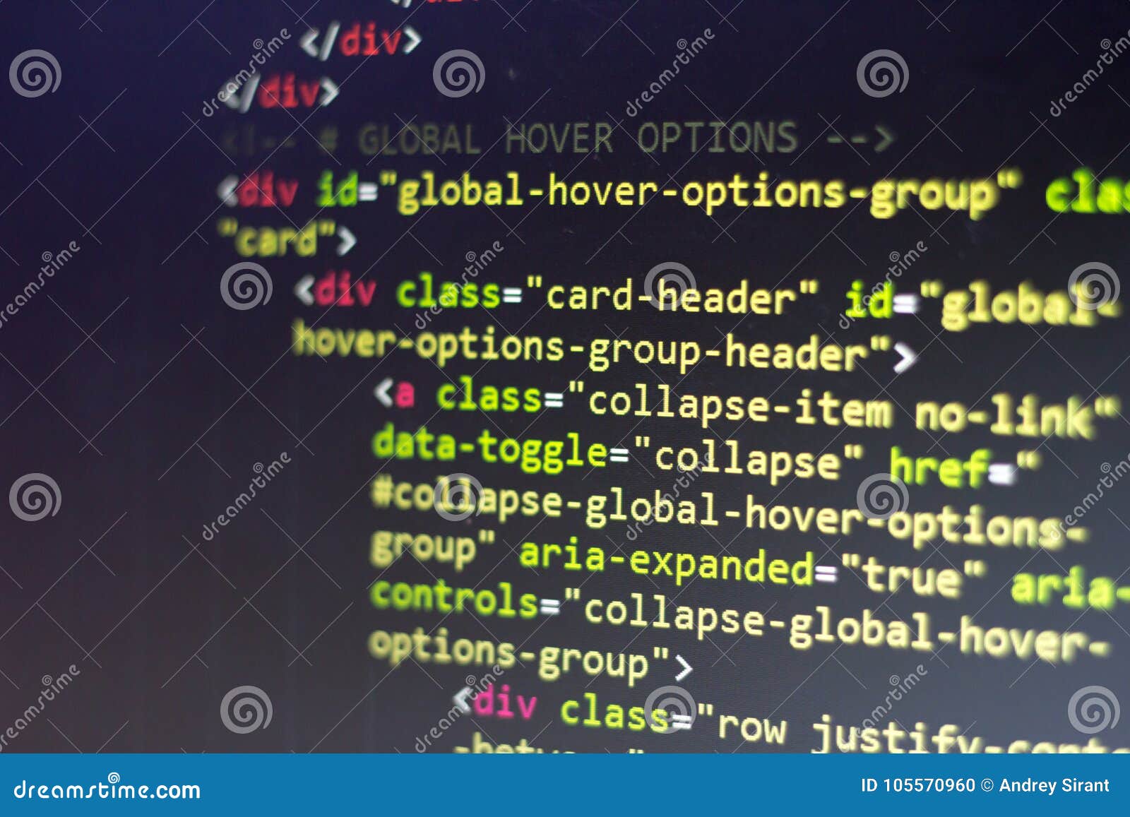 Html Code Computer Programming Source Code Abstract Screen Of Web Developer Digital