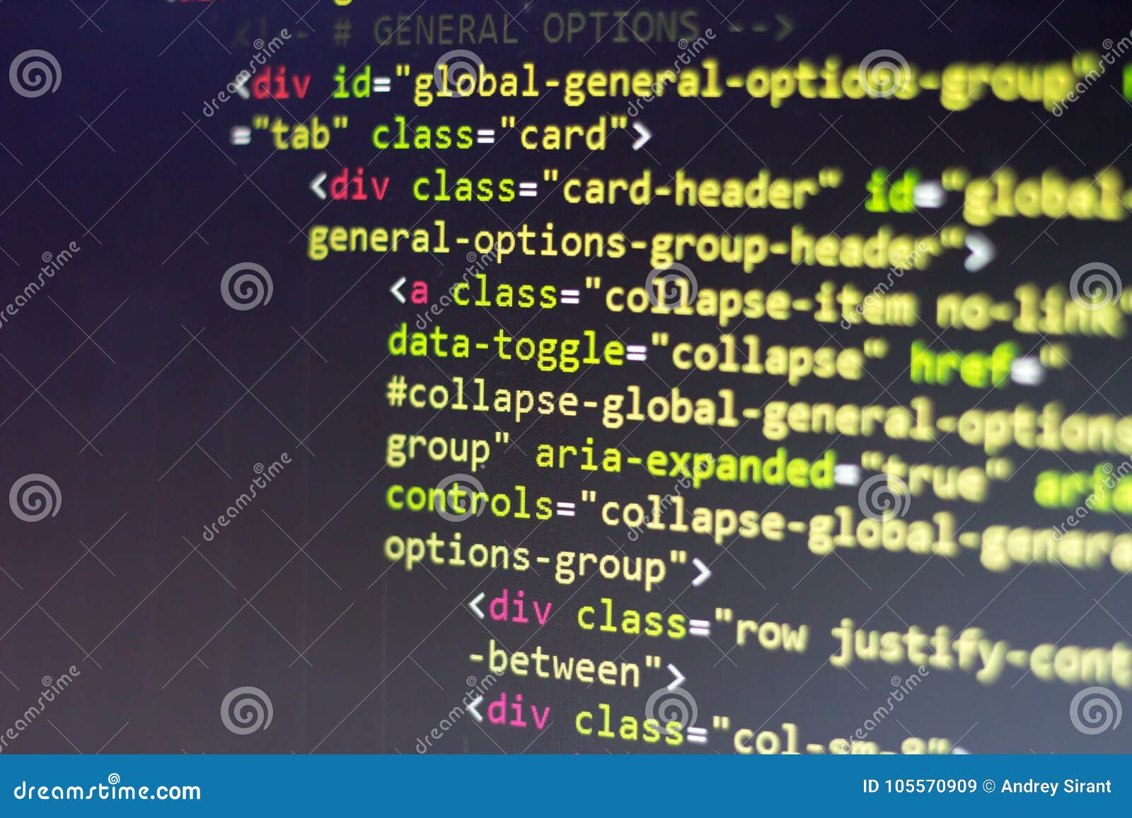 Html Code Computer Programming Source Code Abstract Screen Of Web Developer Digital