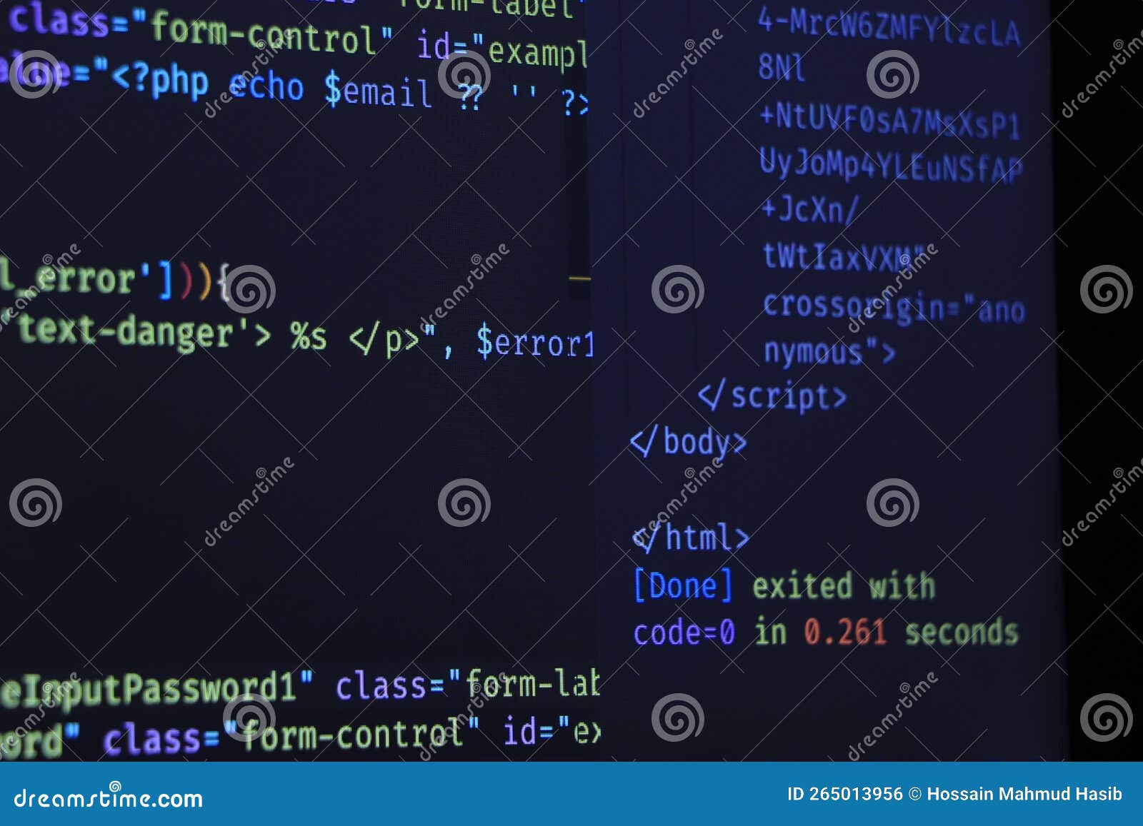 HTML Code on Laptop Screen, Python Code Computer Screen Stock Photo ... HTML Code on Laptop Screen, Python Code Computer Screen Stock Photo ...