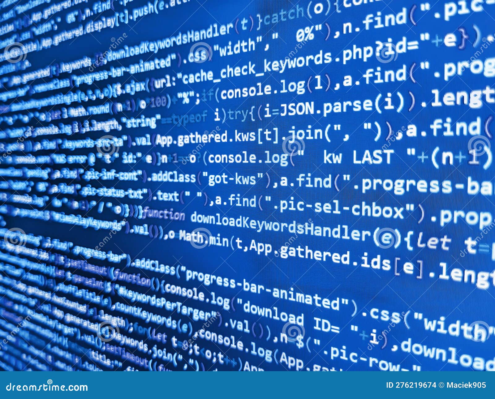 Html Code On Lcd Screen Programming Code On Computer Monit Coding Programmer Abstract
