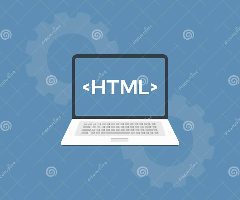 HTML Coding Concept, Web Application Development Logo Design. Coding ...