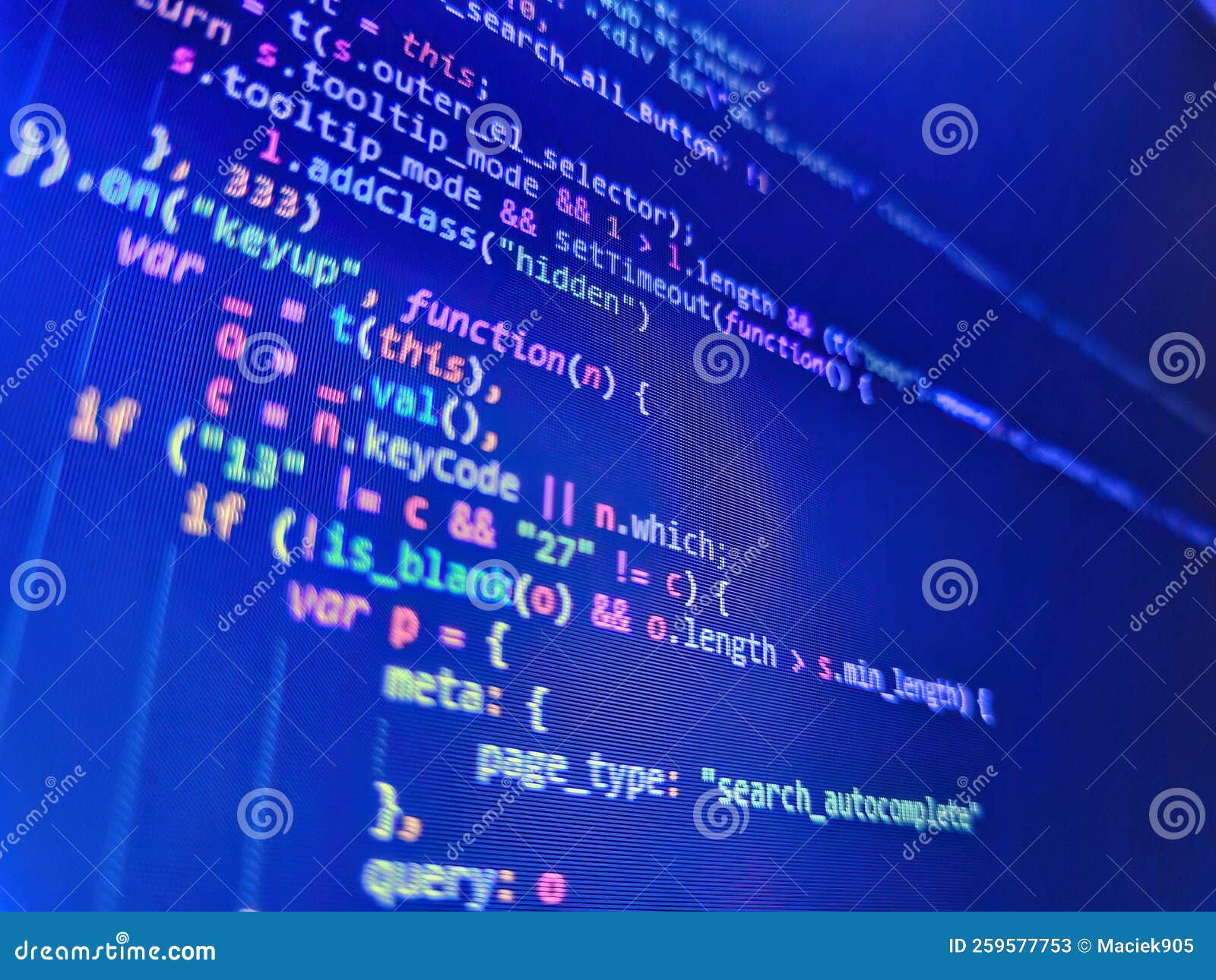 Html5 Concept Macro Backdrop In Warm Colors Rnn Neural Network Source Code Stock Image Image 1079