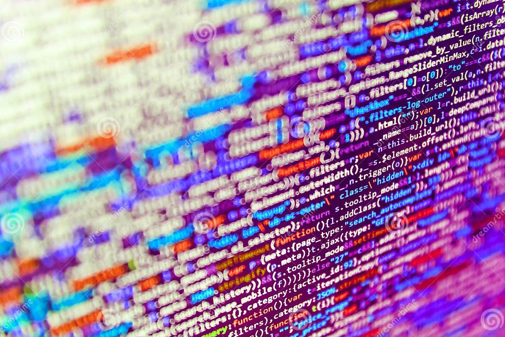 HTML and CSS Code Developing Screenshot. Concept of Security, Programming and Hacking, Deep ...