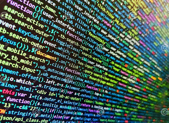 Html And Css Code Developing Screenshot Program Development Concept 