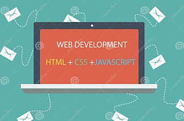 Html CSS Javascript stock illustration. Illustration of analitycs ...