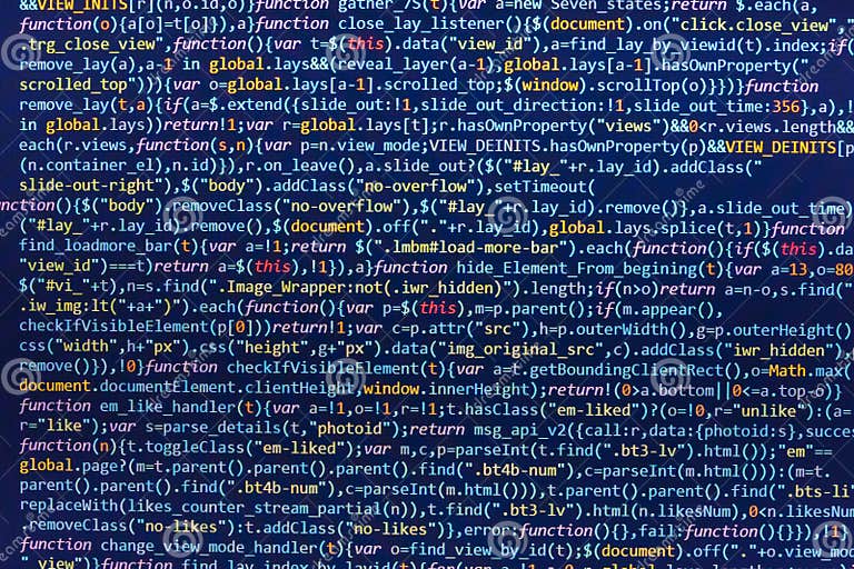 HTML5 in Editor for Website Development. Coding Cyberspace Concept. Website Design. Website ...