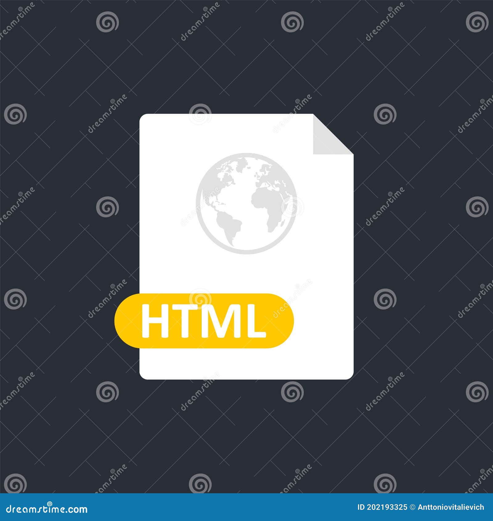 Html File Icon. HyperText Markup Language Format File. Globe Icon ... Html File Icon. HyperText Markup Language Format File. Globe Icon ...