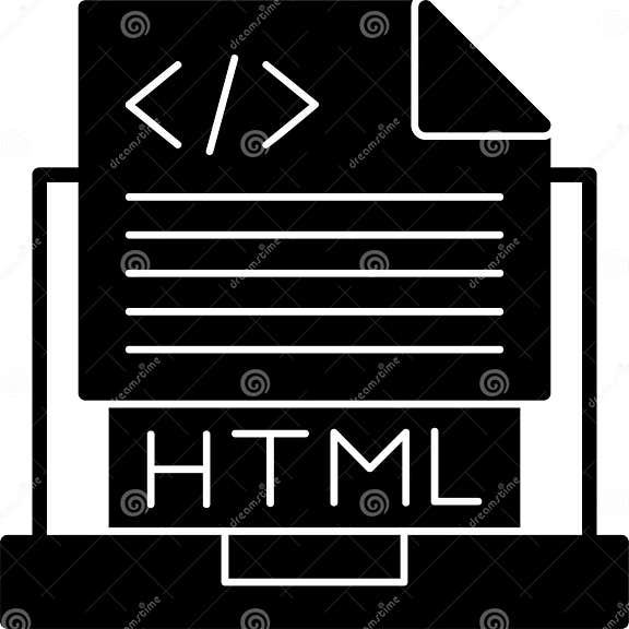 Html File Vector Icon Design Stock Illustration - Illustration of html5, coding: 338403059
