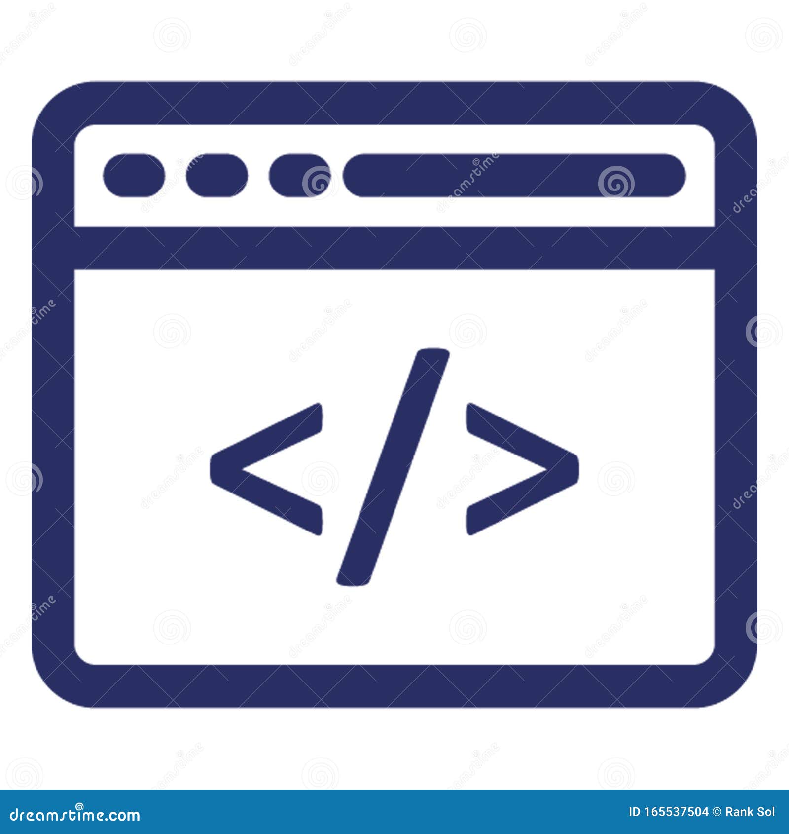 Html Isolated Vector with Outline Icon Which Can Easily Modify or Edit ...