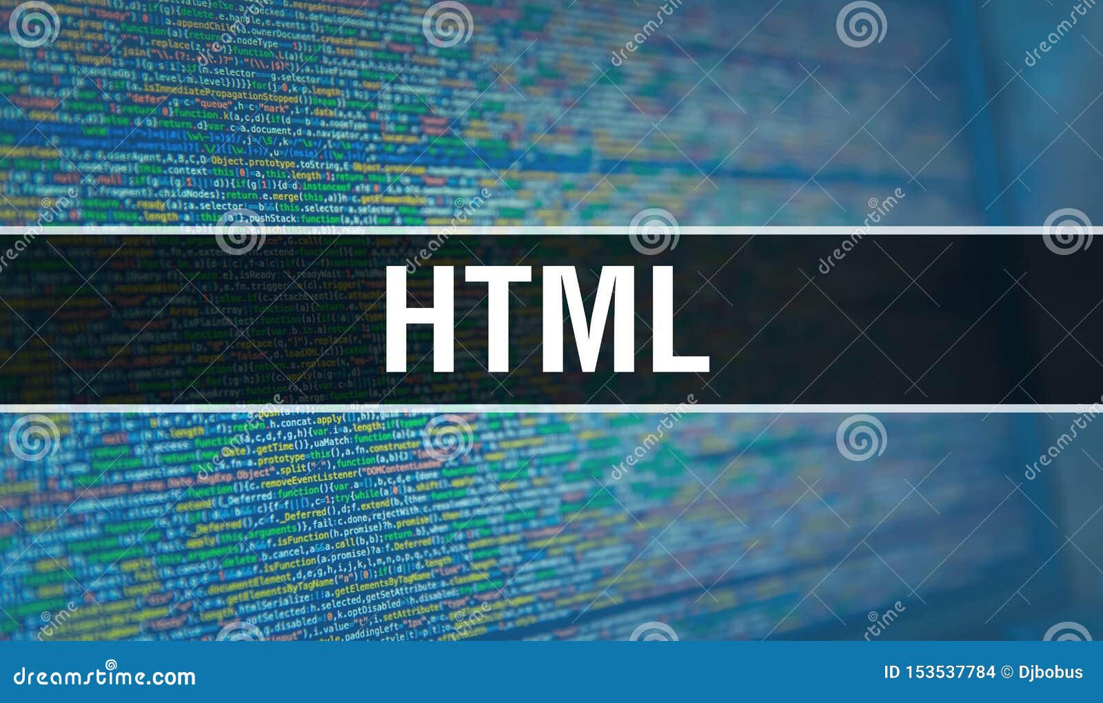 HTML Met Binary Code Digital Technology Achtergrond Abstract Achtergrond Met Programmacode En ...