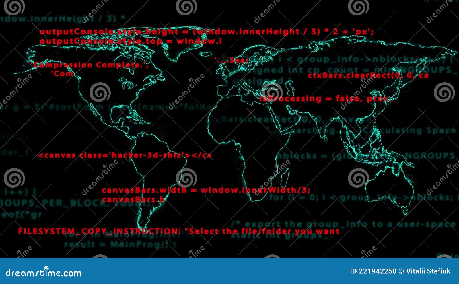 Html PHP code world map stock footage. Video of desktop - 221942258