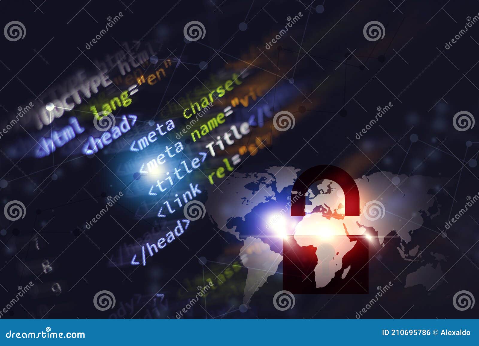 Html Computer Coding Background Stock Photo - Image of cyber ...